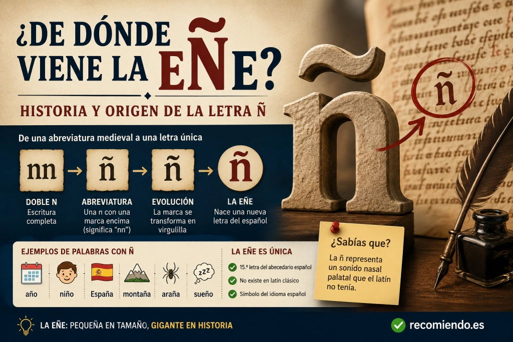 ¿De dónde viene la eñe? Origen e historia de la ñ